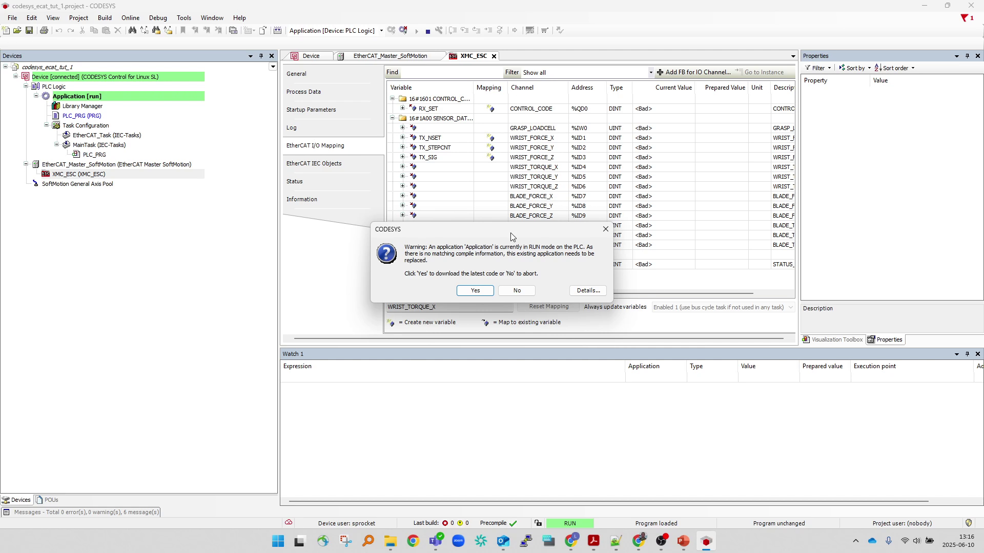 Codesys Program for EtherCAT