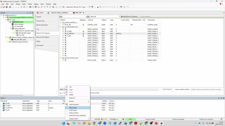 Codesys Program for EtherCAT