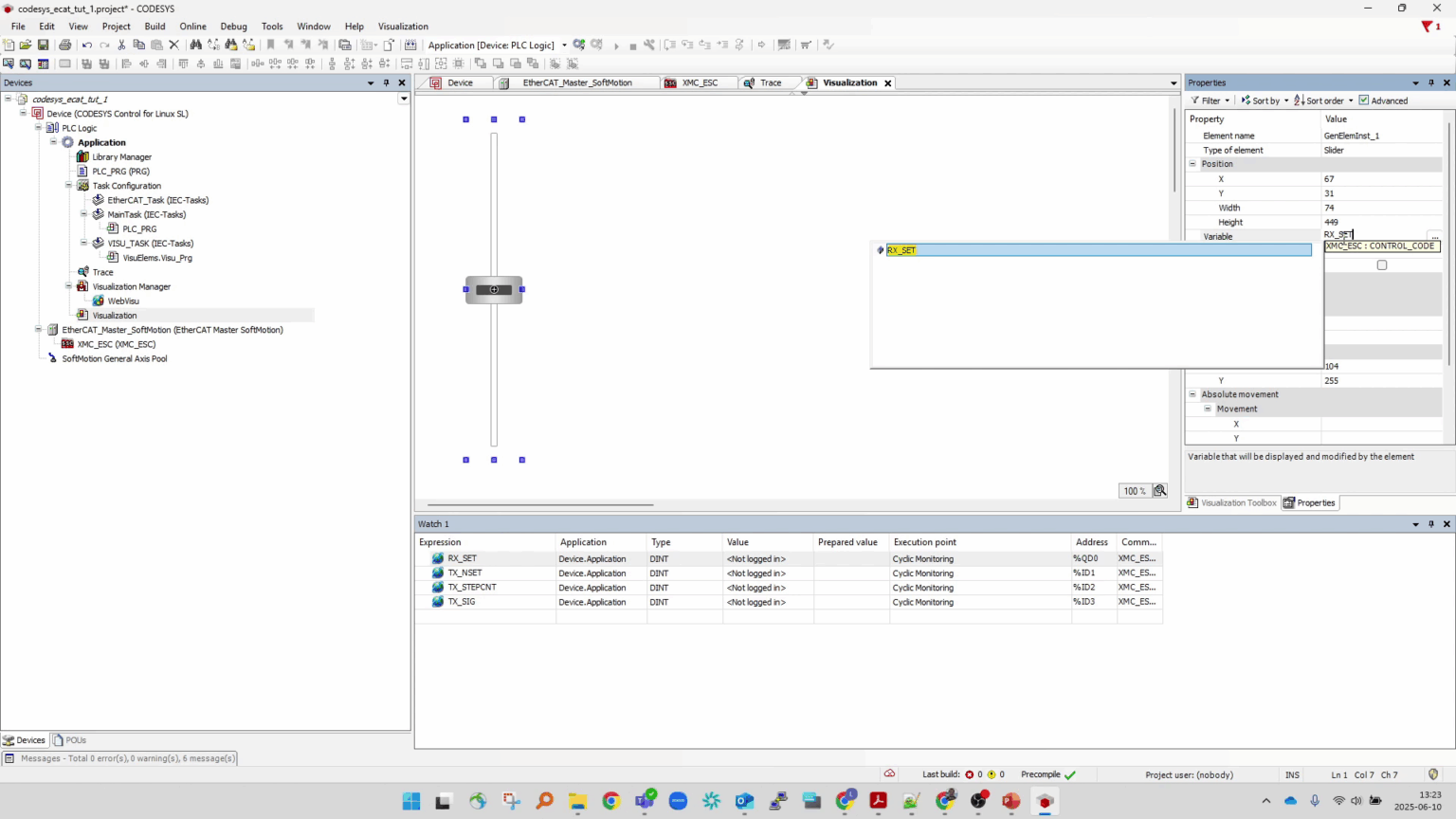 Codesys Program for EtherCAT