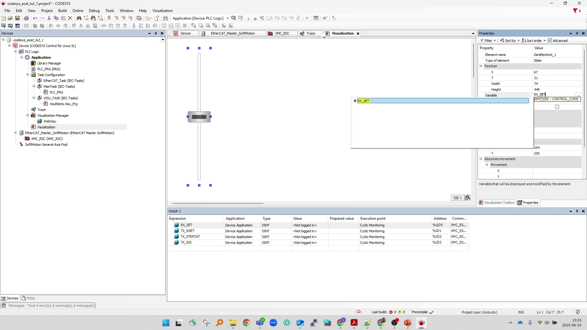 Codesys Program for EtherCAT
