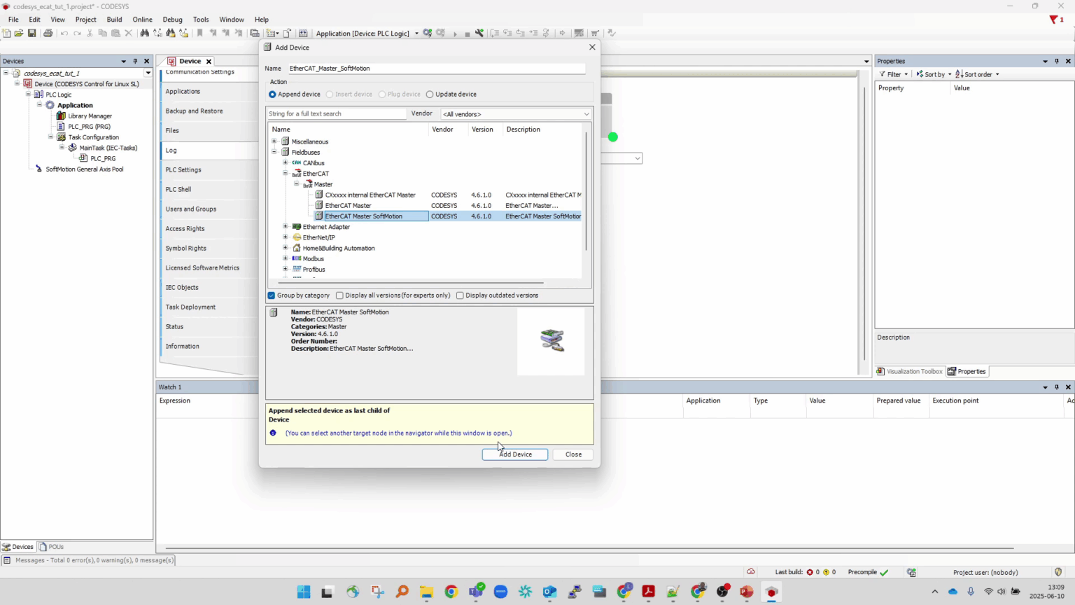 Codesys Program for EtherCAT