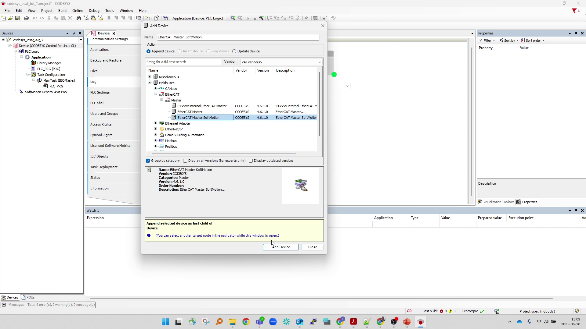 Codesys Program for EtherCAT